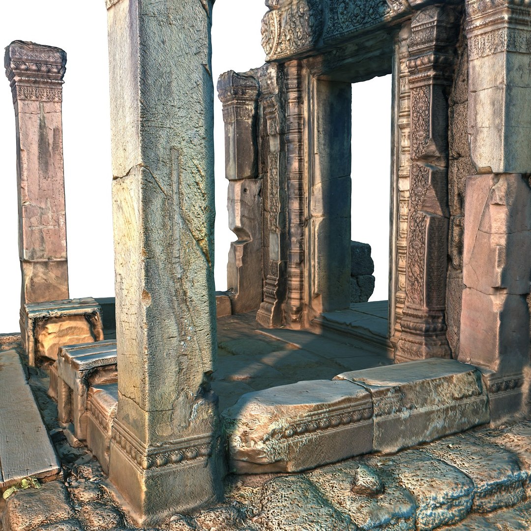 3d Red Temple 16k Model