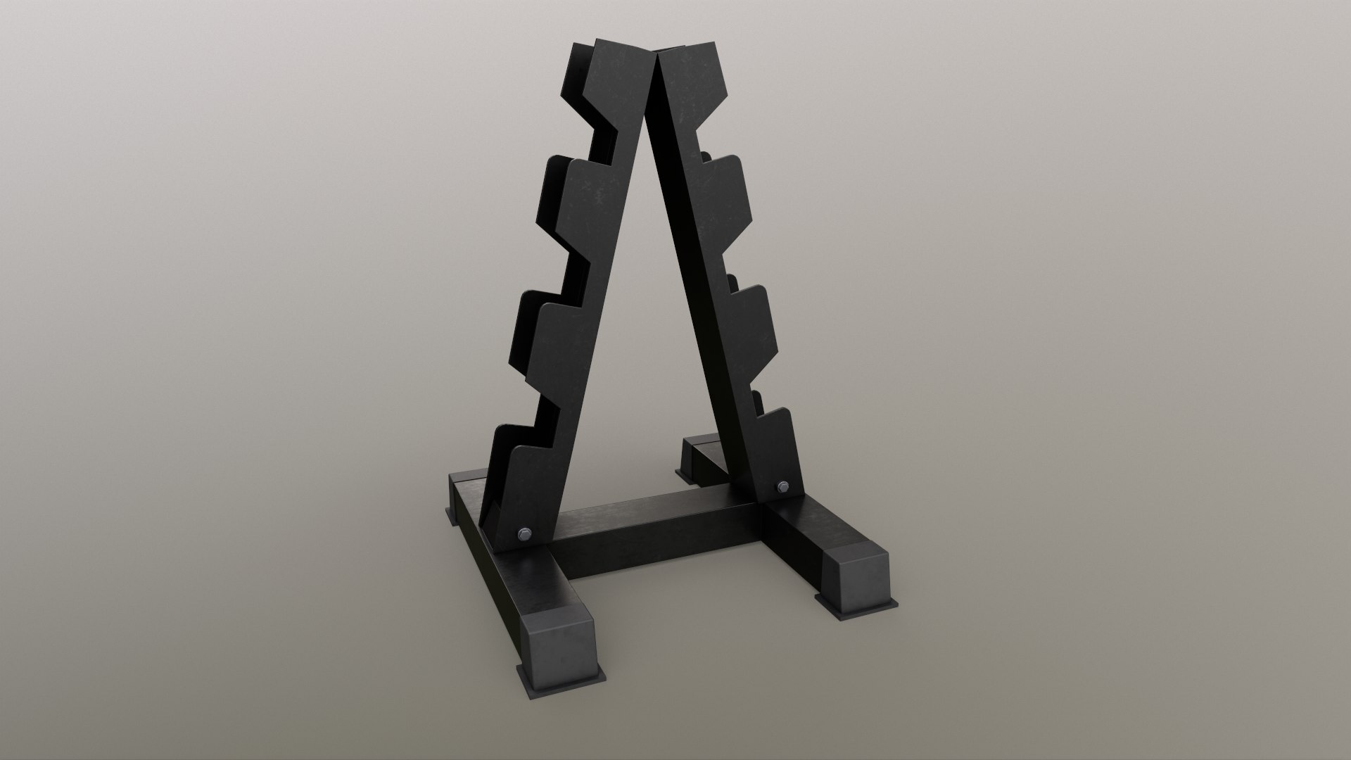 3D PBR Dumbbell Rack D Model - TurboSquid 1802286