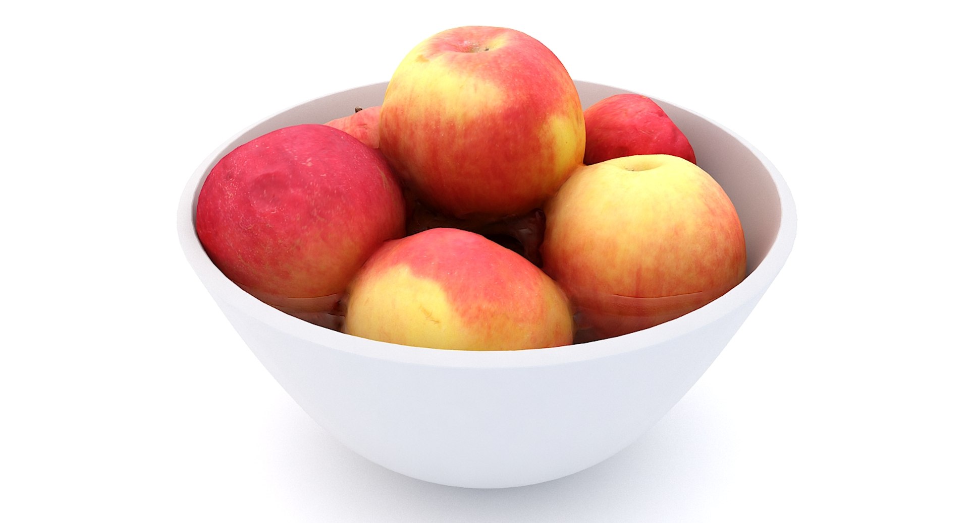3D Model Apple Bowl - TurboSquid 1301270