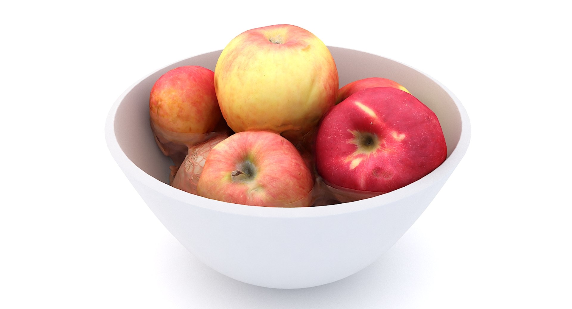3D Model Apple Bowl - TurboSquid 1301270