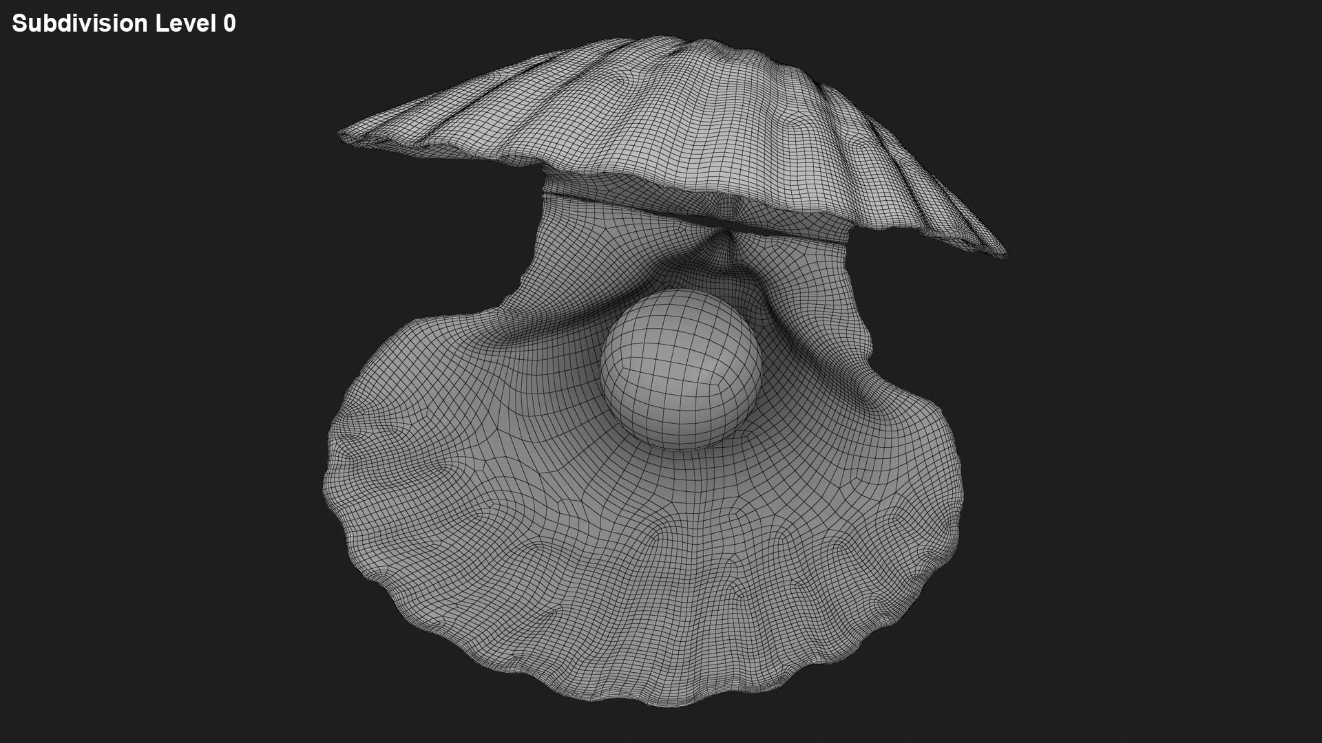3D Clam Shell Pearl 01 Animated Model - TurboSquid 2228250