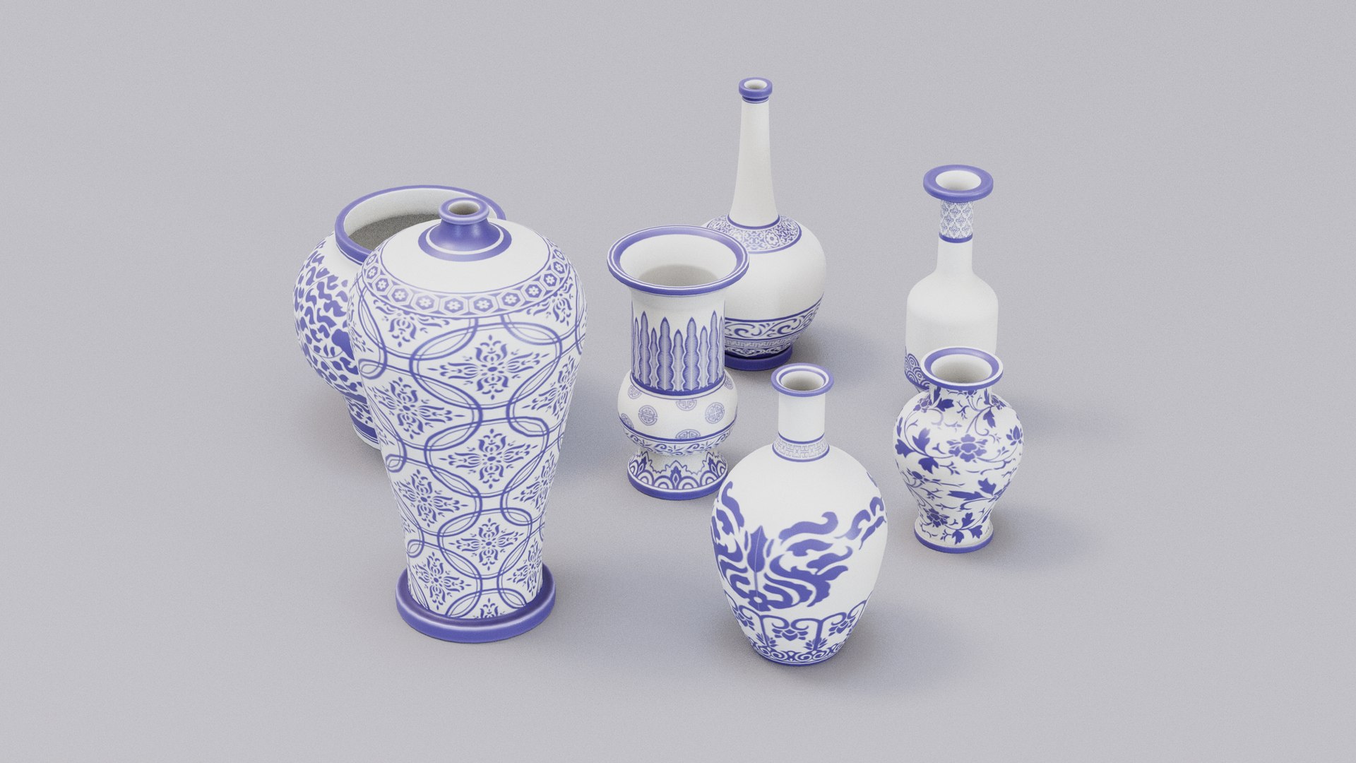 3D Chinese Trade Furniture Kit - 16 Chinaware - TurboSquid 2041541