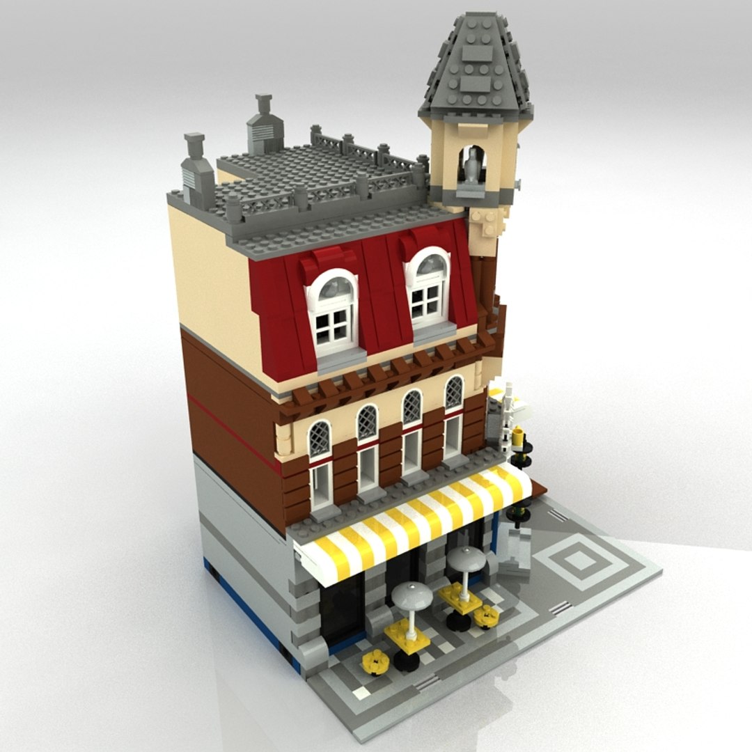 3d 3ds Cafe Corner Lego