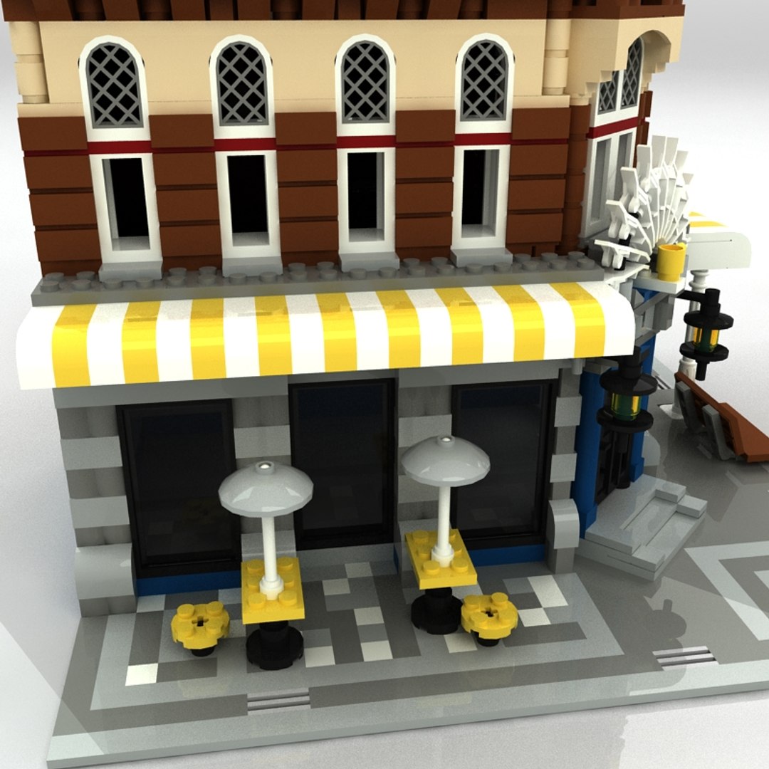 3d 3ds Cafe Corner Lego