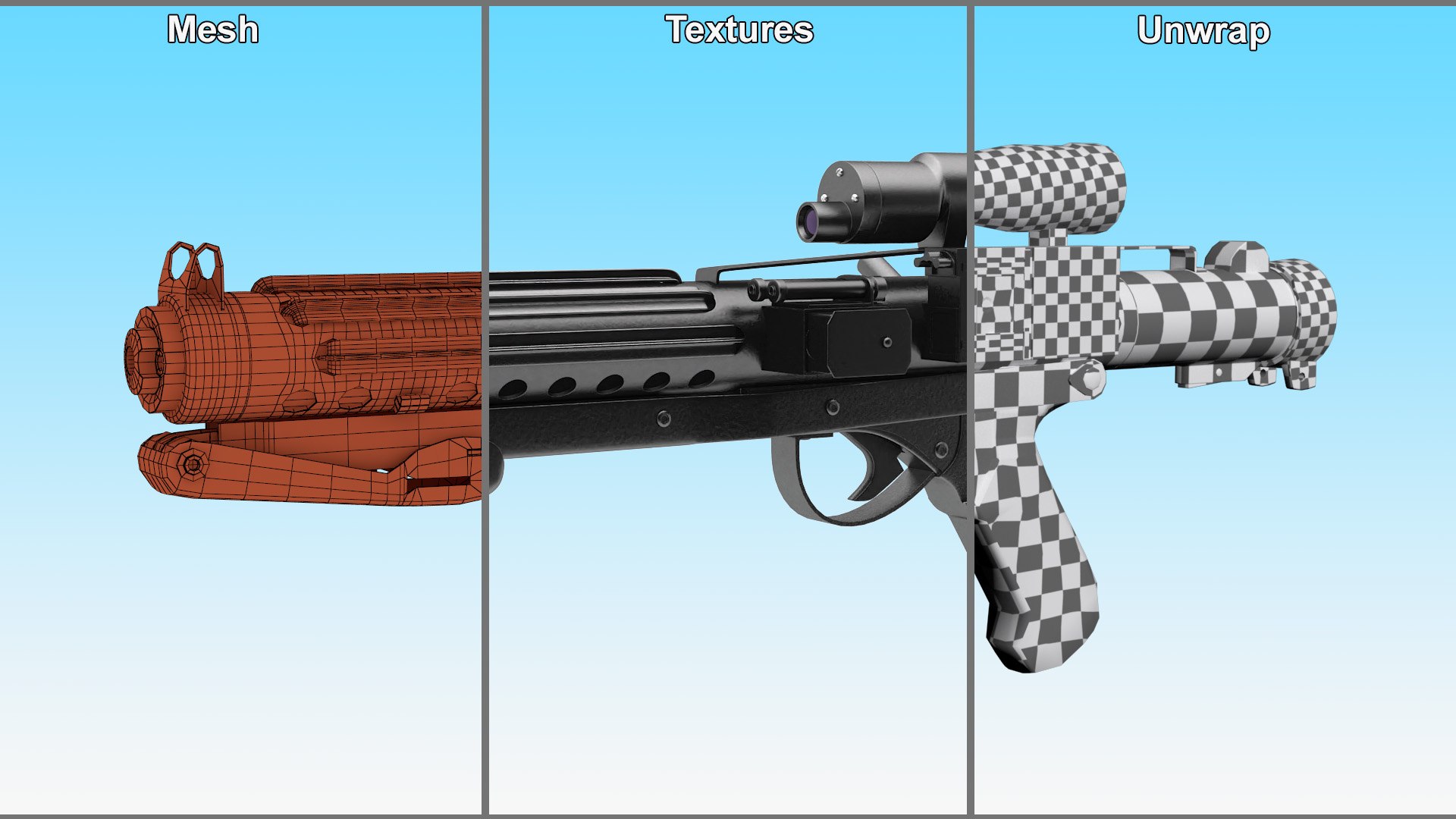 Star Wars Stormtrooper E-11 Blaster 3D Model - TurboSquid 2279720