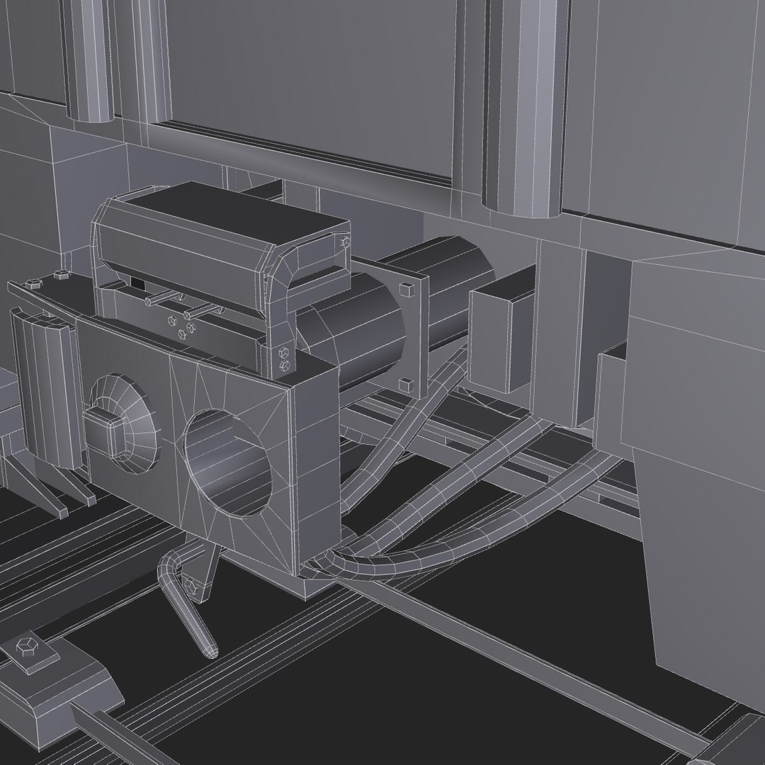 subway station train - 3d max