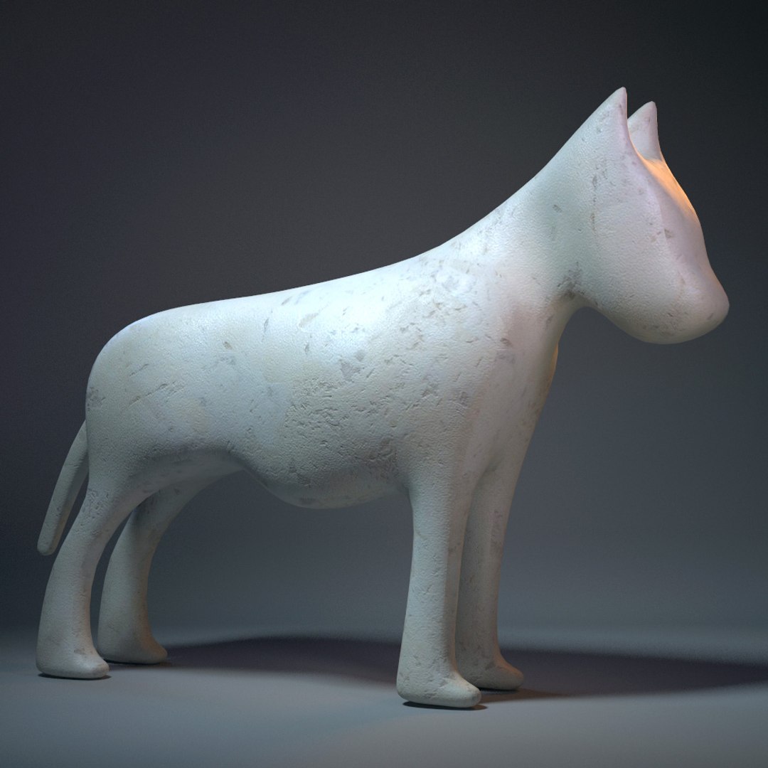 dog sculpture 3ds