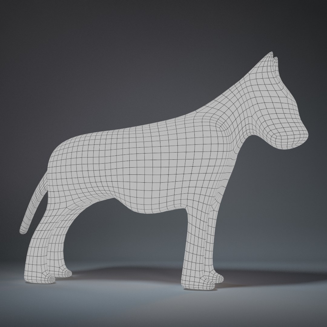 dog sculpture 3ds