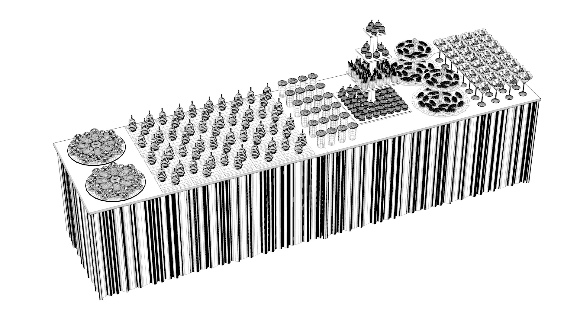 3D Buffet - TurboSquid 2061543