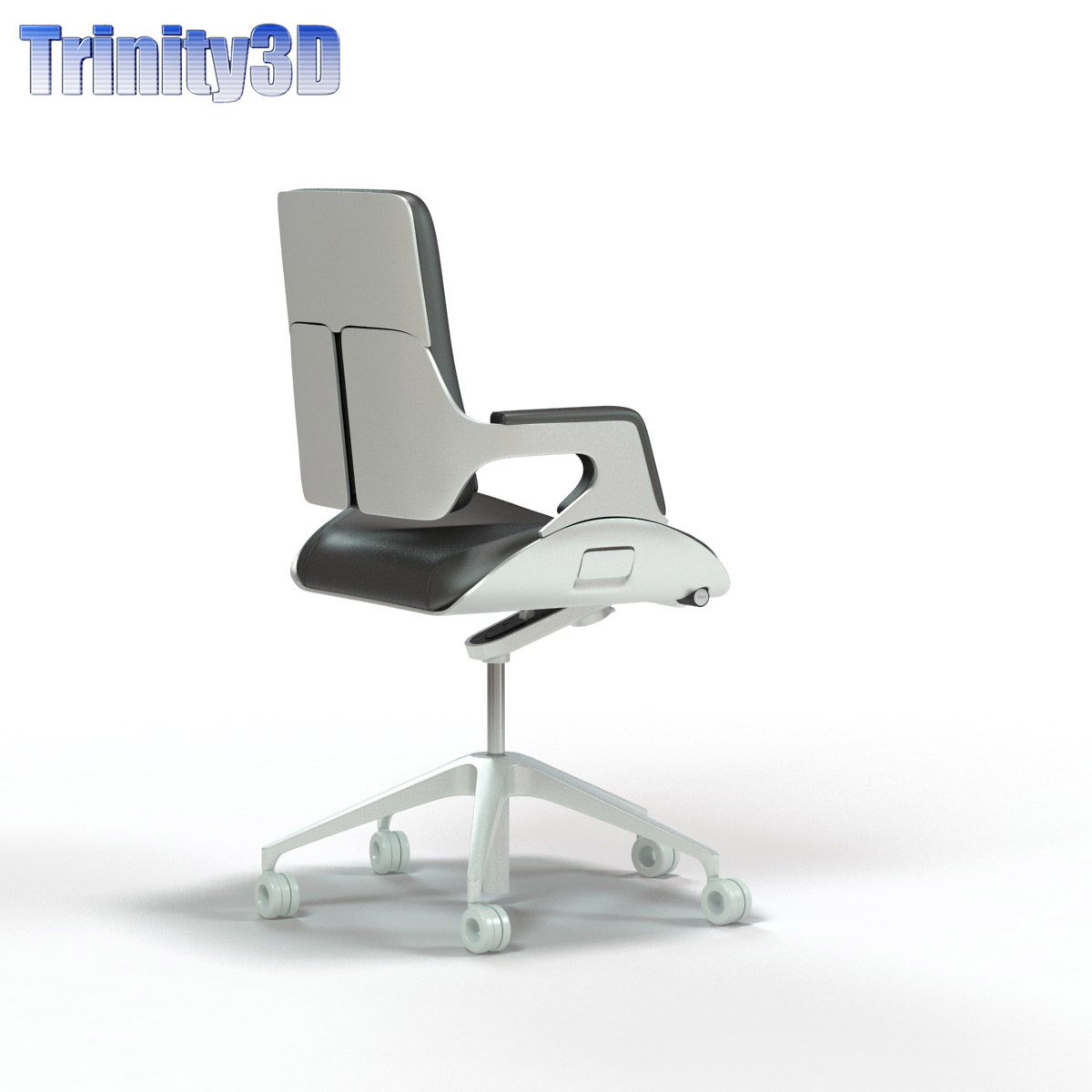 interstuhl silver office chair 3d 3ds