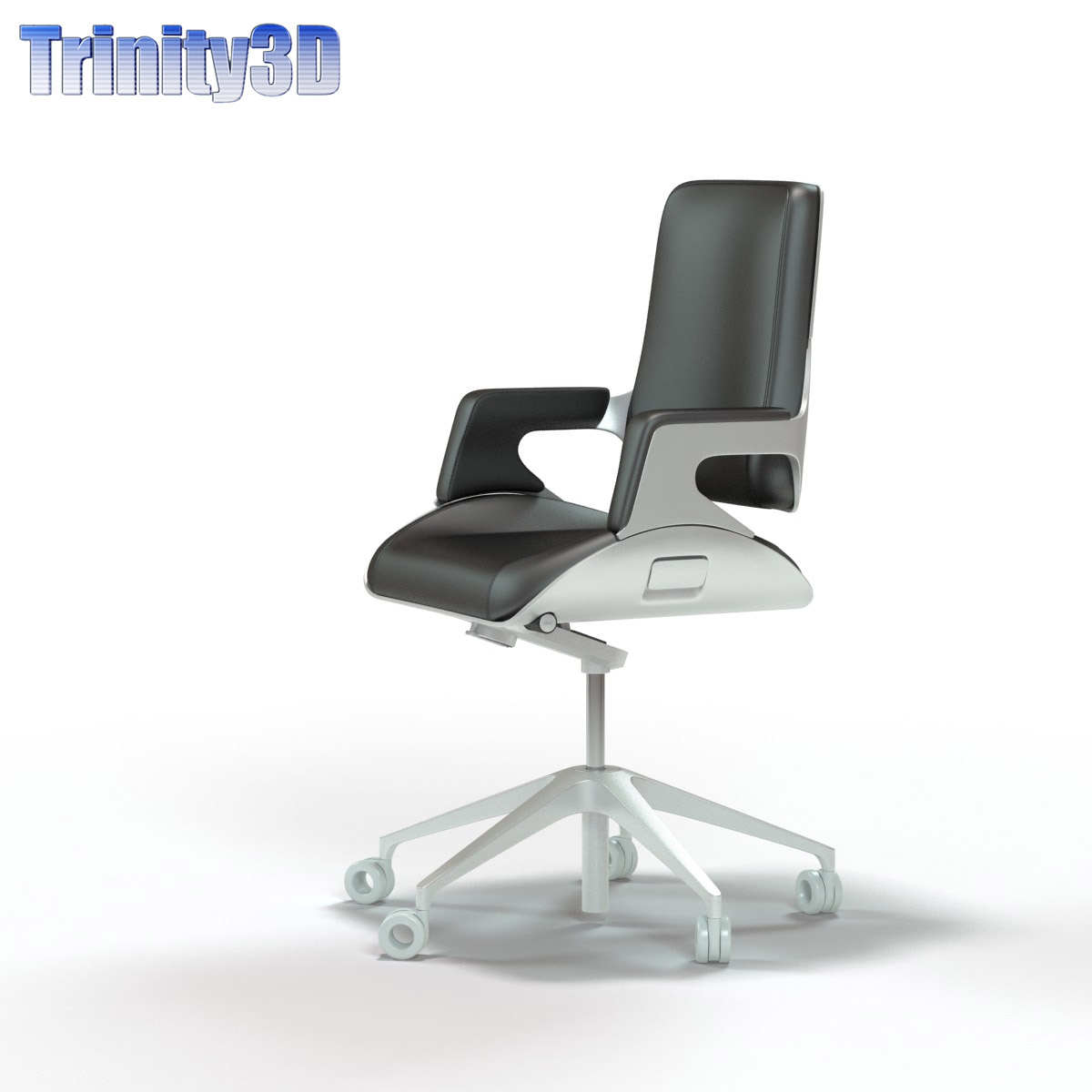 interstuhl silver office chair 3d 3ds
