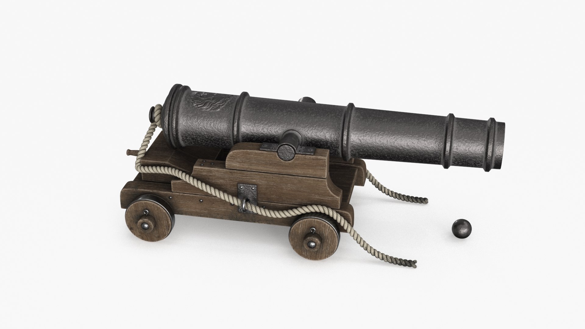 modelo 3d Vintage Cannon Mortar - TurboSquid 2053818