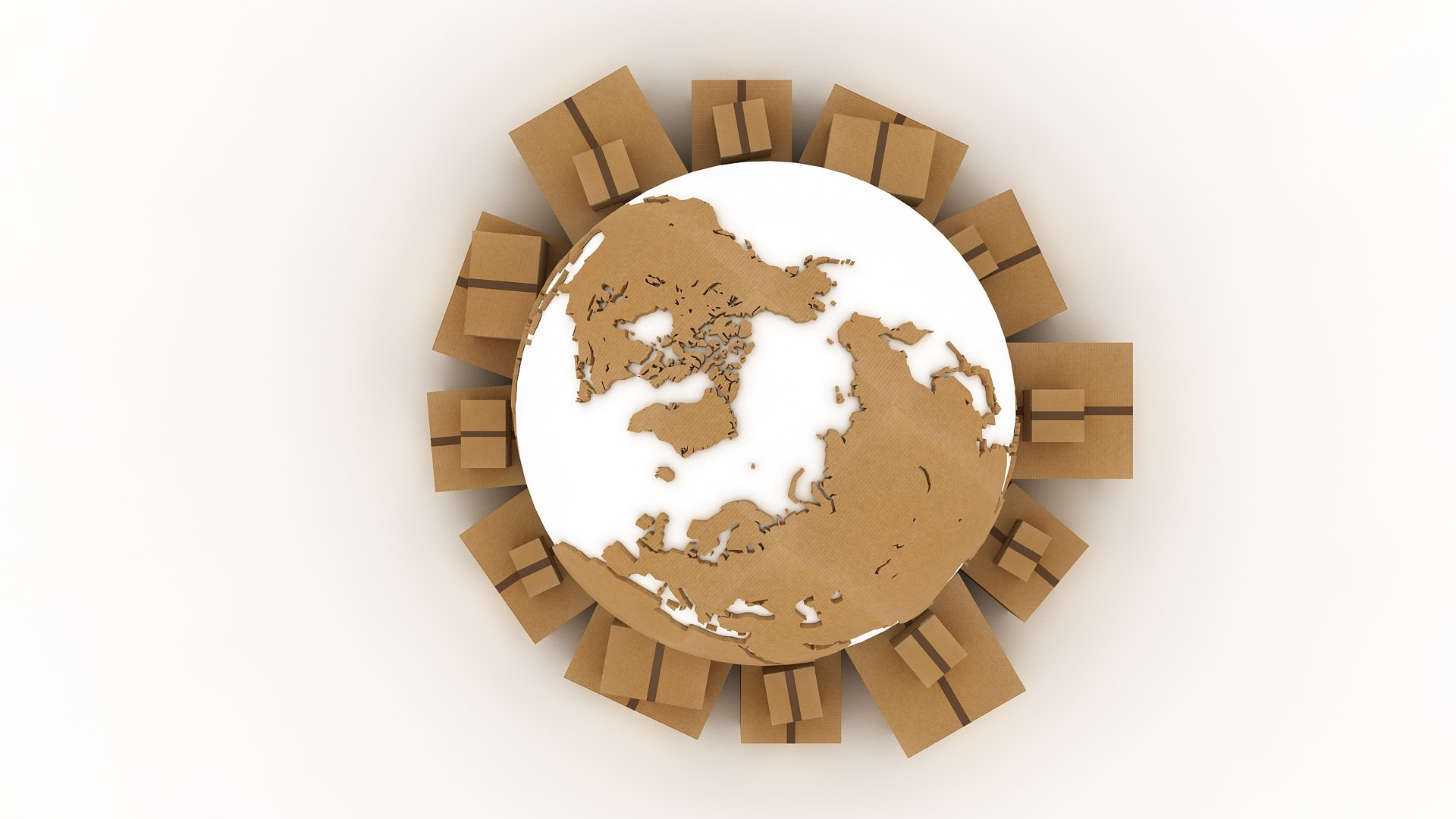 3D Cardboard Boxes World - TurboSquid 1586415