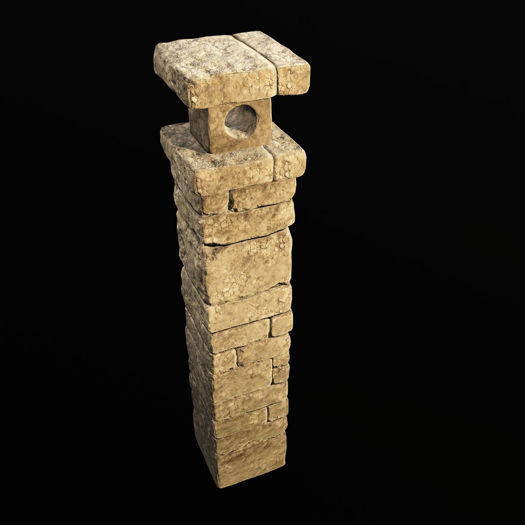 3D Column Of Stones Model - TurboSquid 2331283