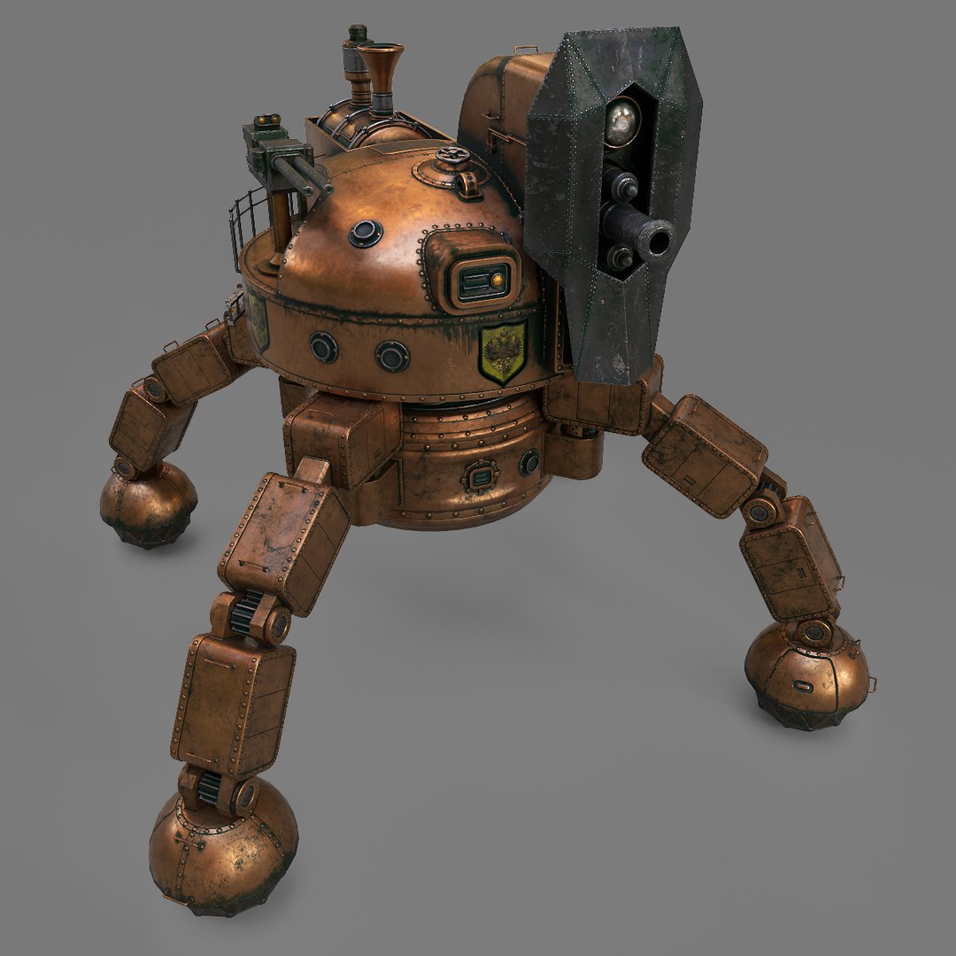 Steampunk Mech Model - TurboSquid 1189735