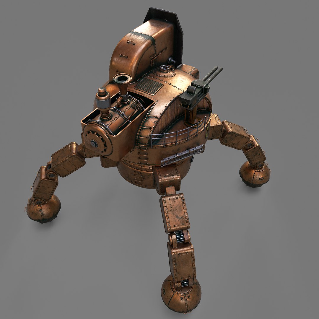 Steampunk Mech Model - TurboSquid 1189735