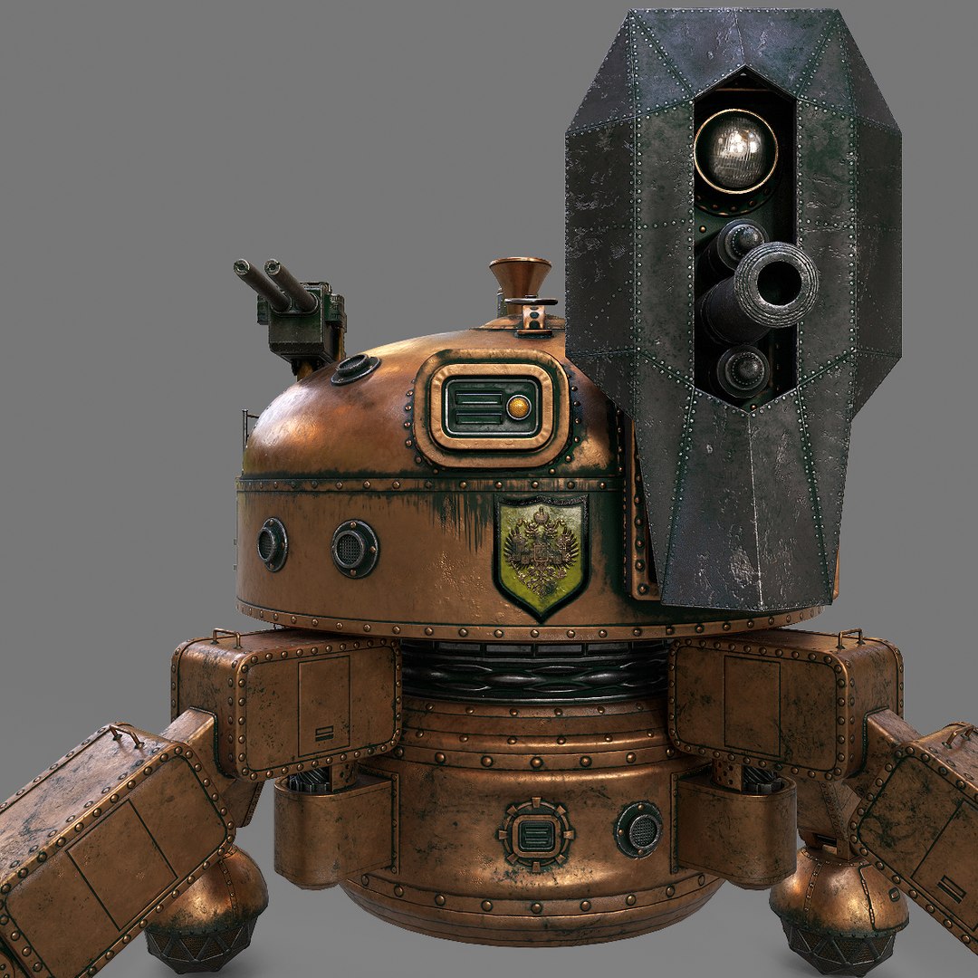 Steampunk Mech Model - TurboSquid 1189735