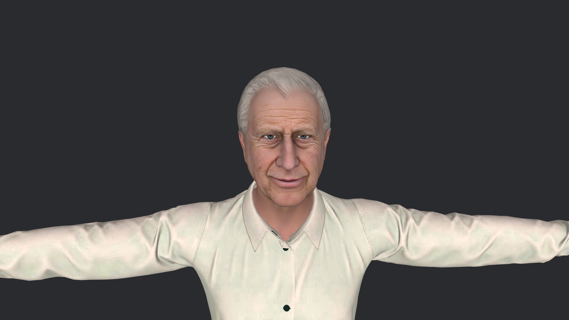 King Charles Hyper Realistic Full Body Fully Rigged 3D Character 3D ...