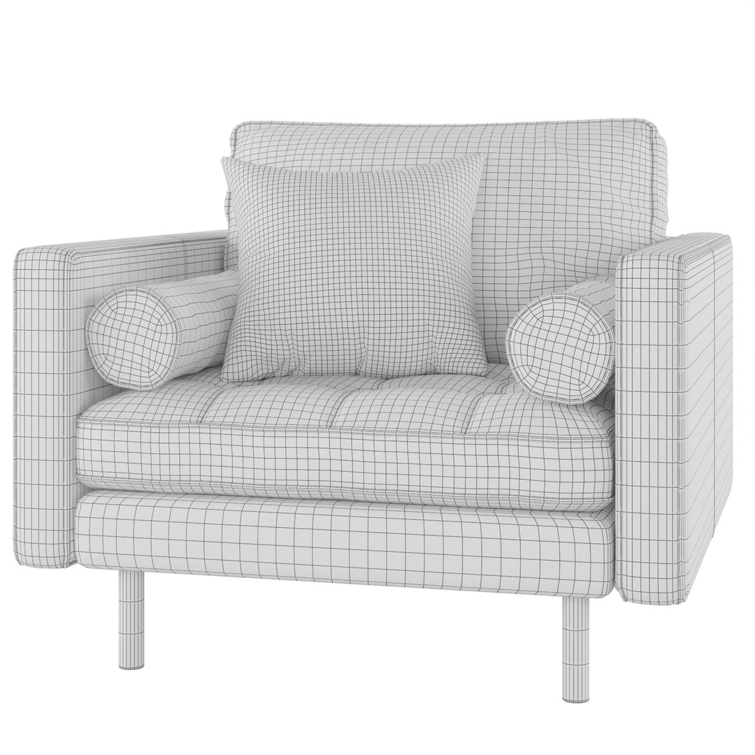 Armchair Debra 3D Model - TurboSquid 1987624
