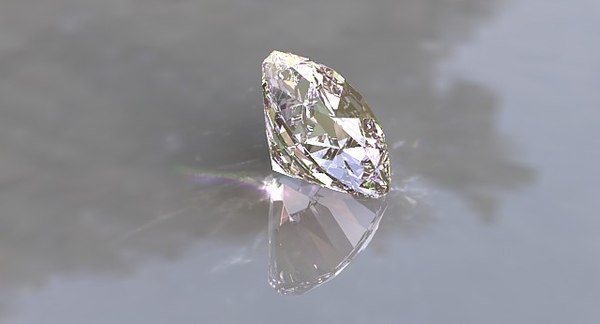 beautiful diamond 3d max