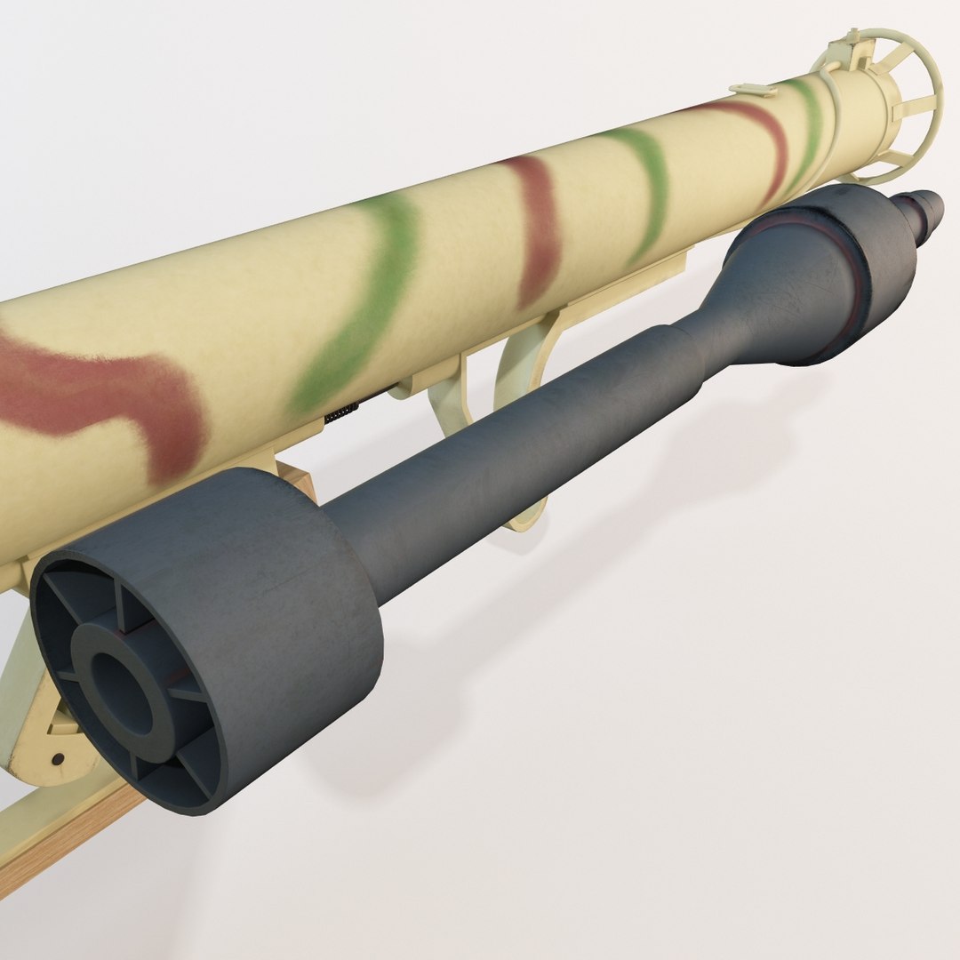 panzerschreck 54 rocket launcher 3d c4d