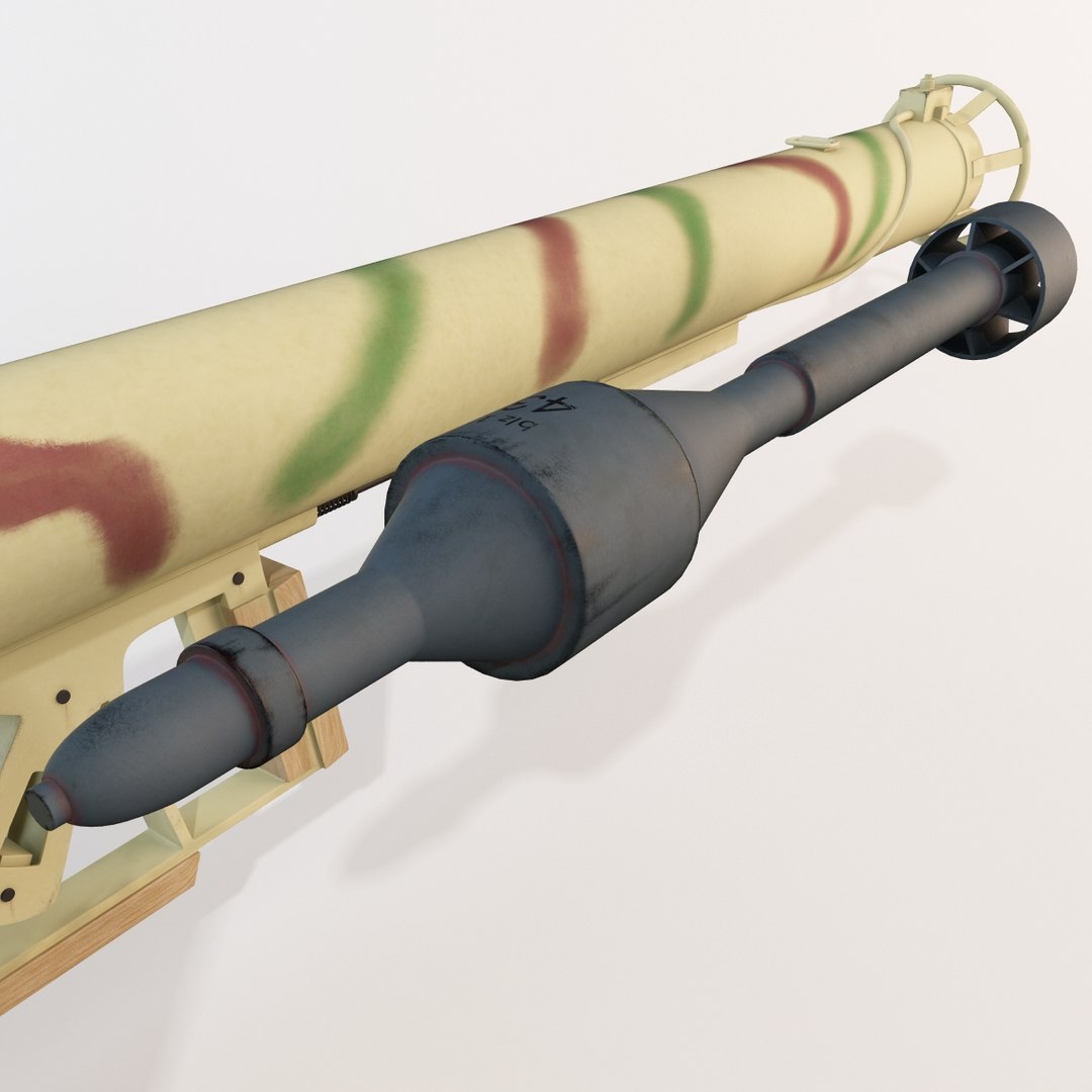 panzerschreck 54 rocket launcher 3d c4d