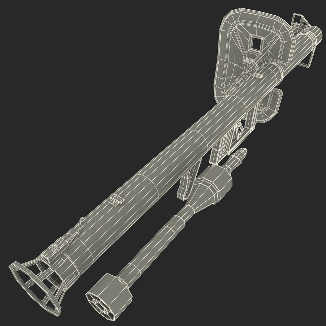 panzerschreck 54 rocket launcher 3d c4d