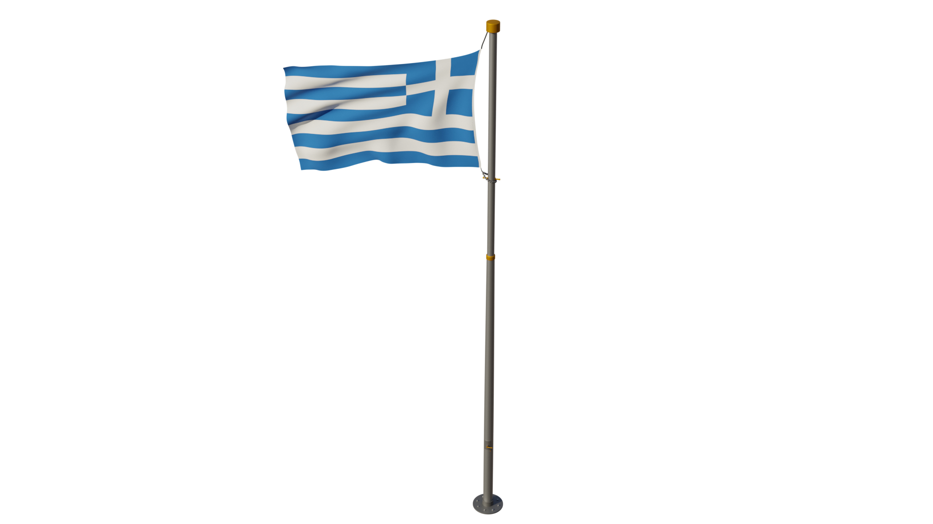 Pole Flag Greece 3D Model - TurboSquid 2133913