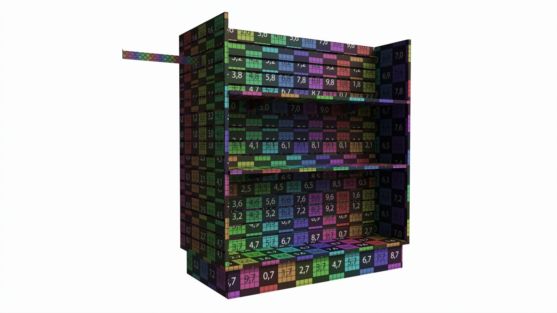 3D Model Store Shelf Rack Merchandiser - TurboSquid 2187995