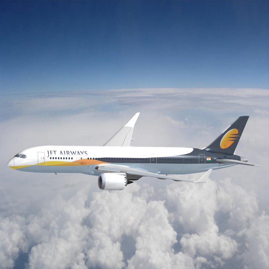3d b787-3 jet airways model