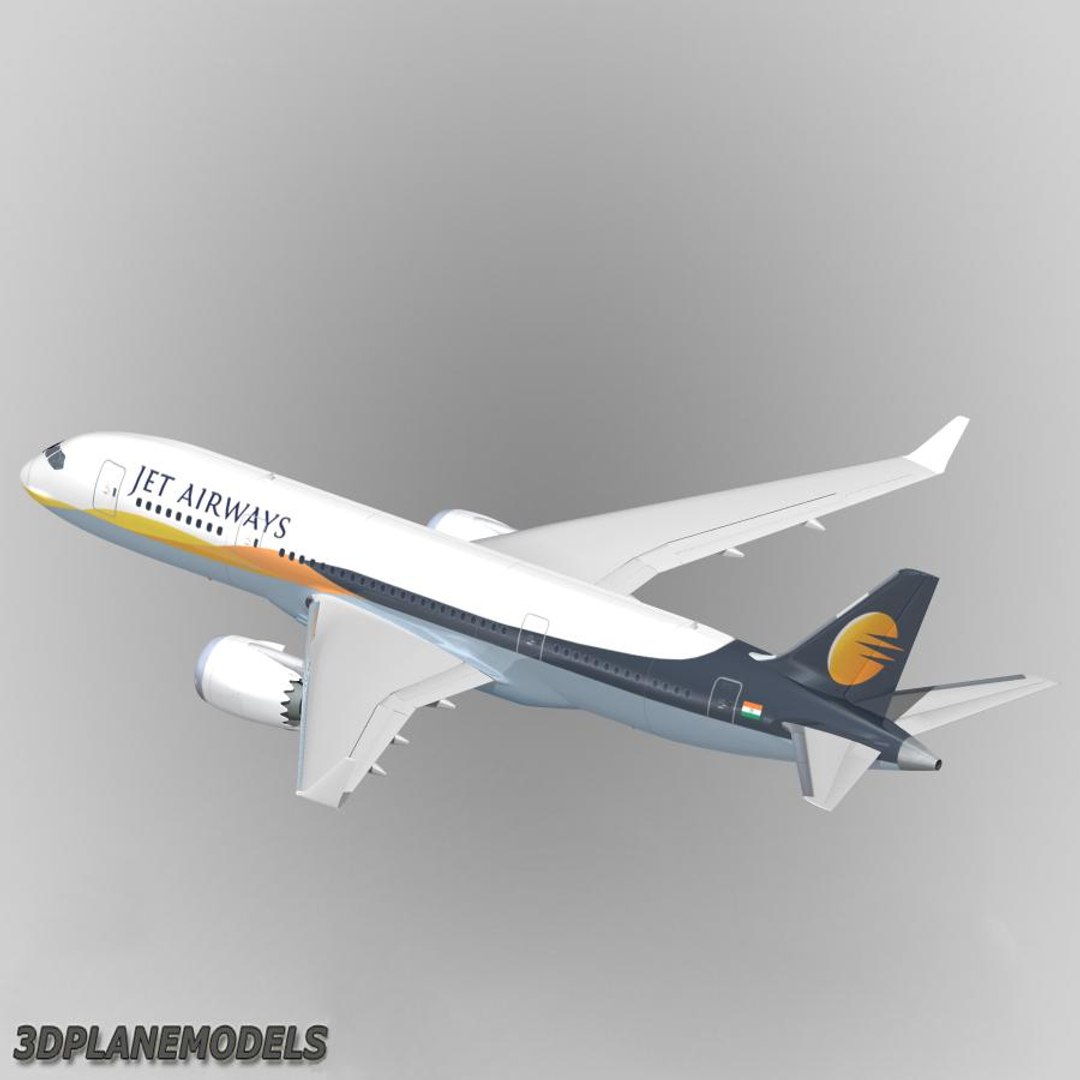 3d b787-3 jet airways model