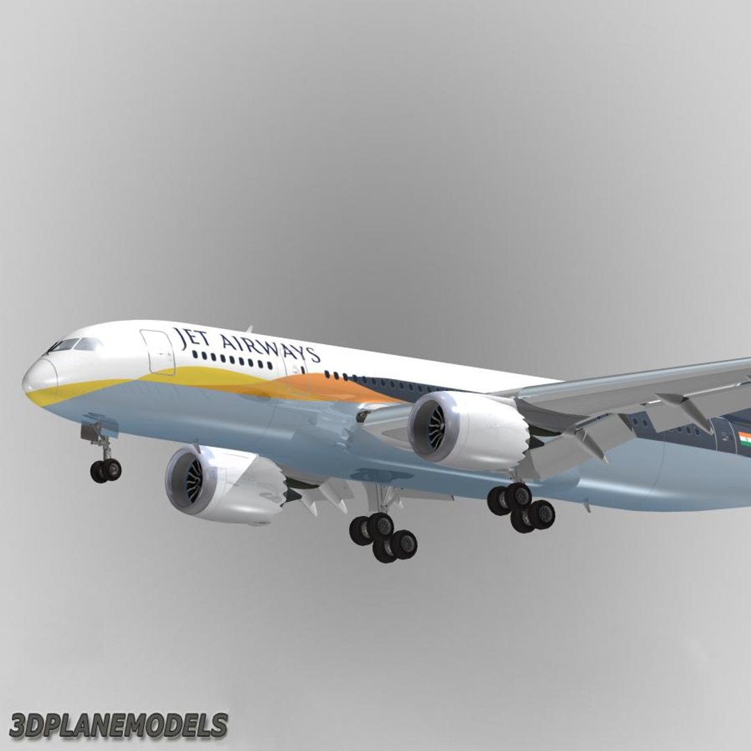 3d b787-3 jet airways model