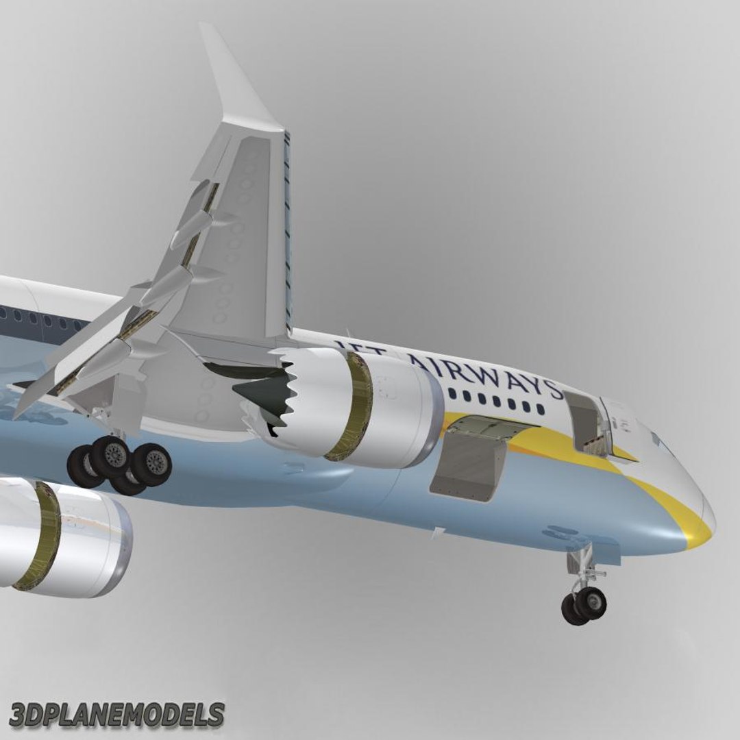 3d b787-3 jet airways model