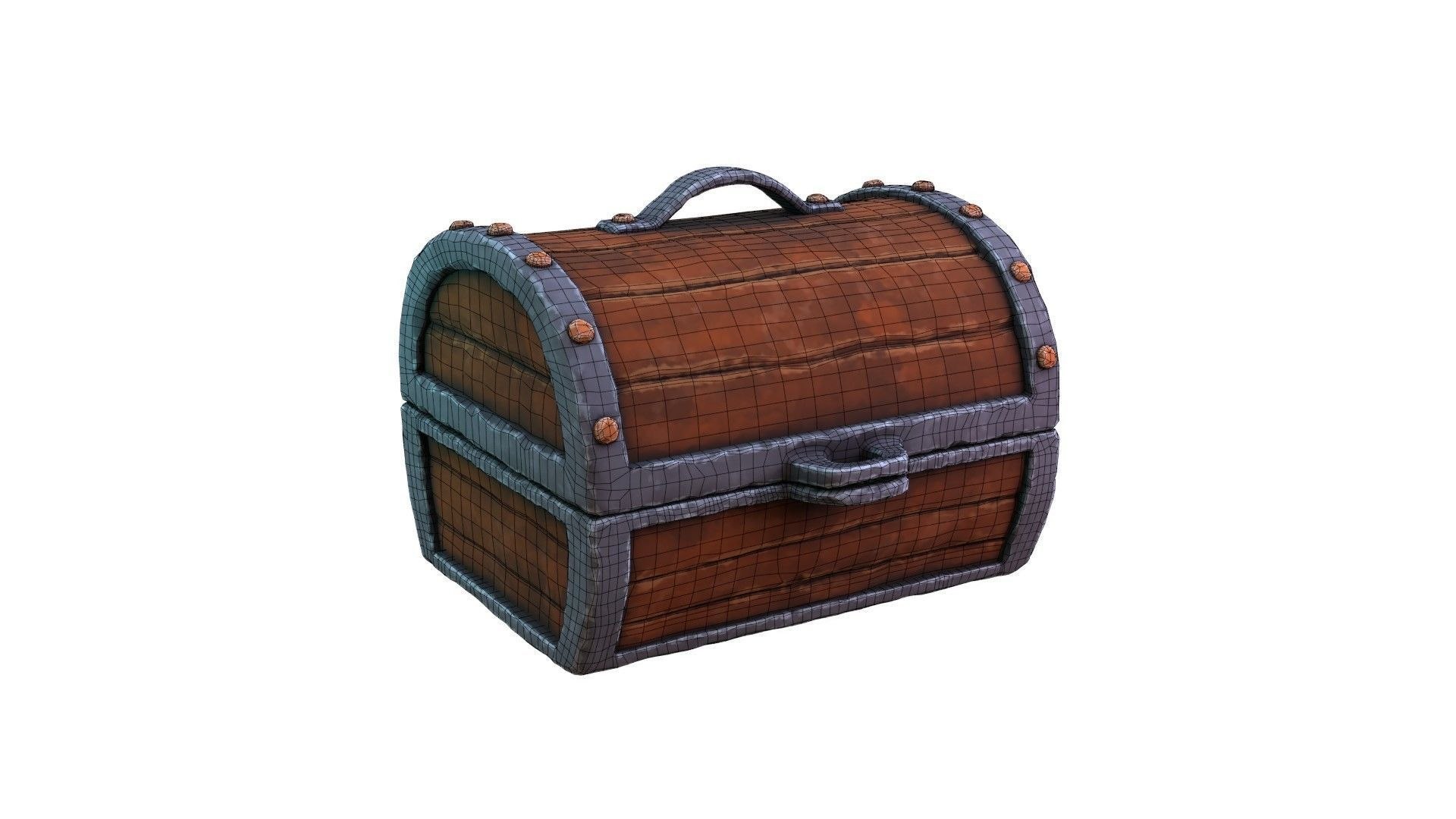 3D Style Chest Low-poly Model - TurboSquid 1765302
