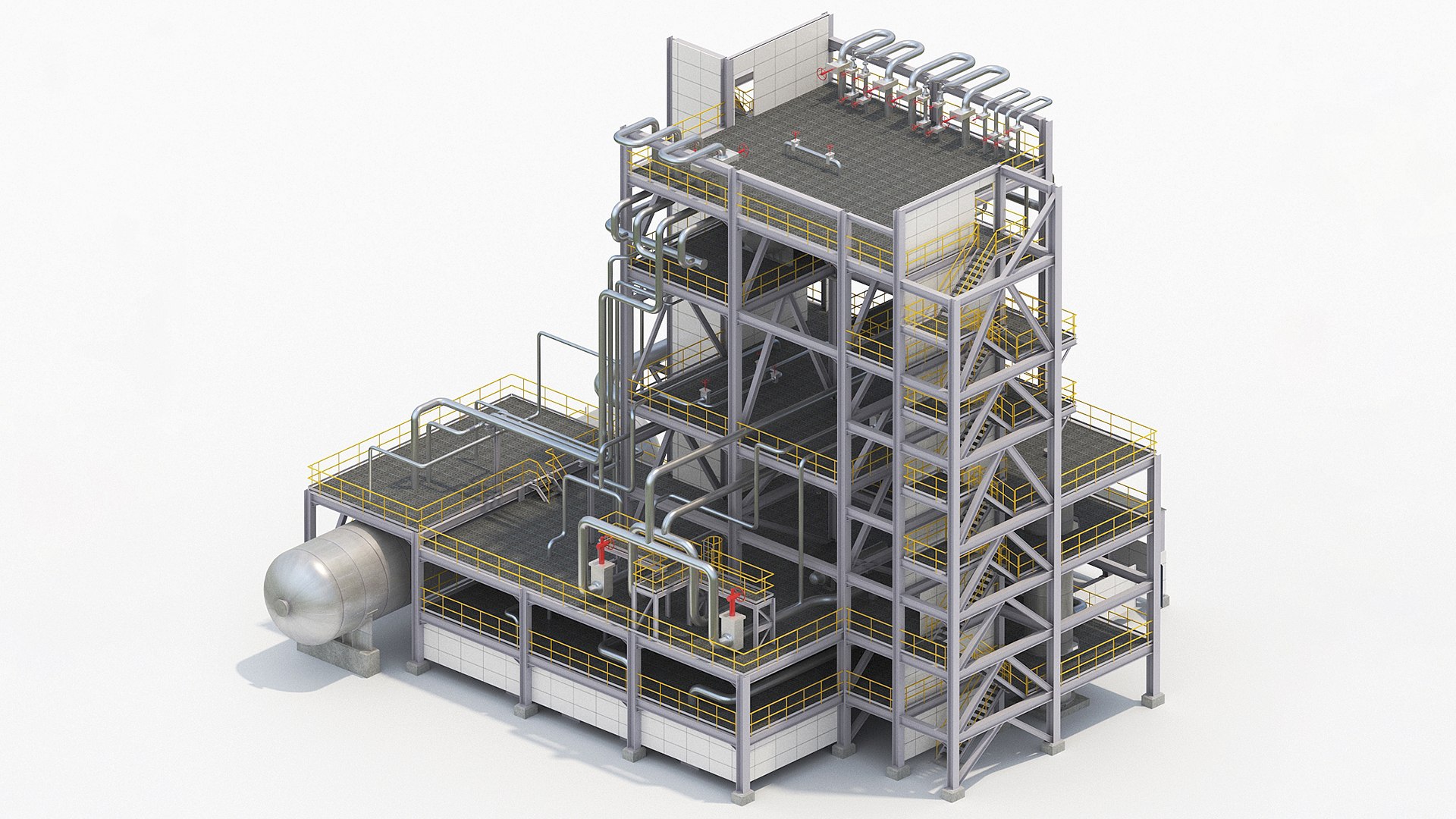 Factory Kitbash 07 3D Model - TurboSquid 1888183