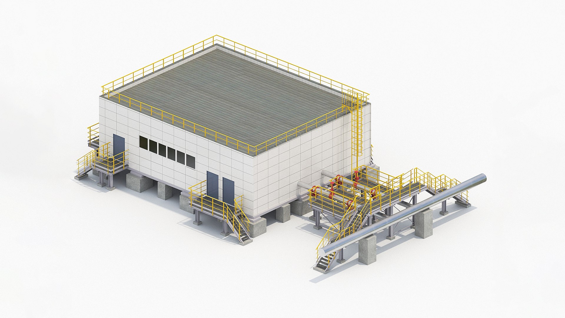 Factory Kitbash 07 3D Model - TurboSquid 1888183