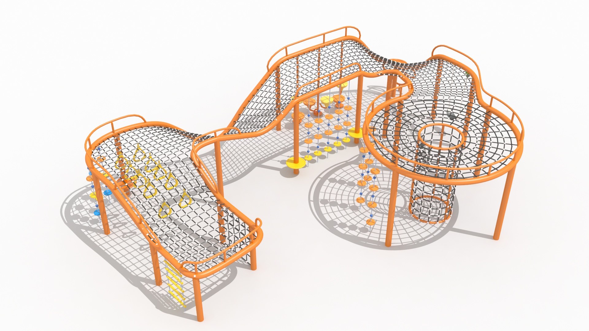 3D Kids Jungle Gym Rope Net Climbing Playground - TurboSquid 2115121