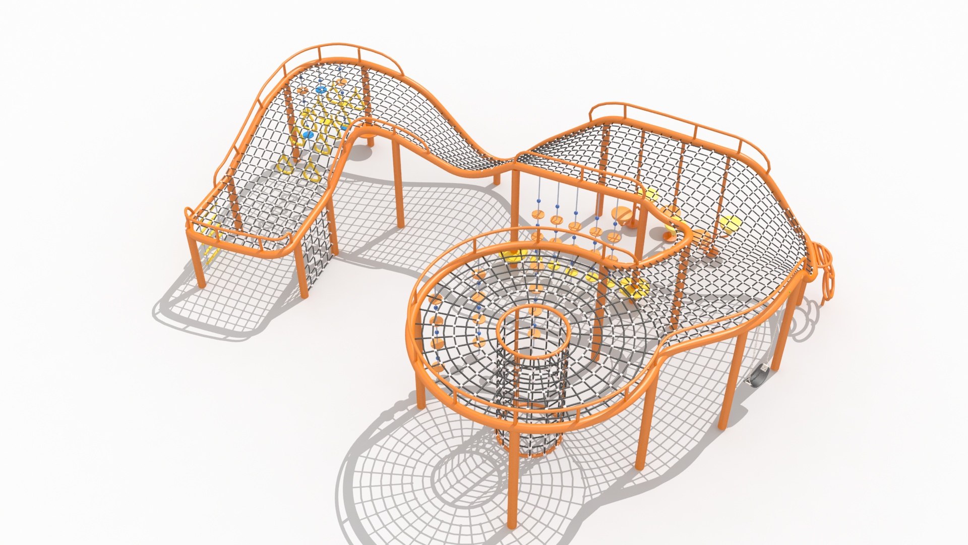 3D Kids Jungle Gym Rope Net Climbing Playground - TurboSquid 2115121