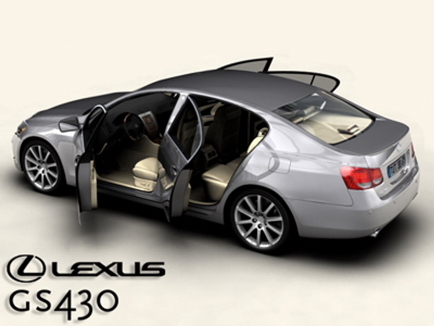 3dsmax Lexus Gs300 430 Interior Car