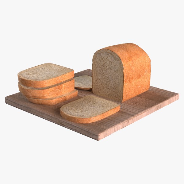 loaf sliced bread 3d model