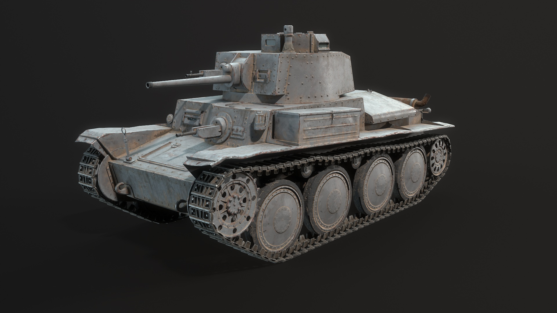 Low-poly german tank 38 3D model - TurboSquid 1710163