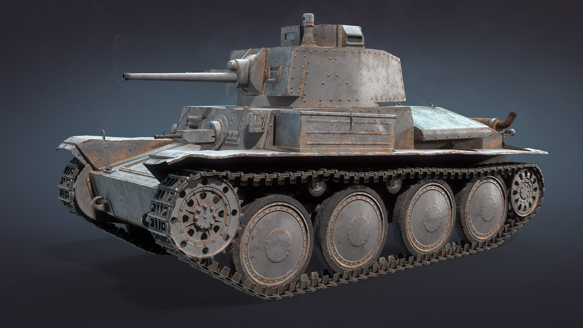 Low-poly german tank 38 3D model - TurboSquid 1710163