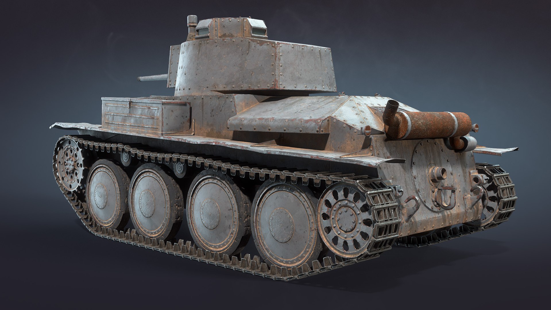 Low-poly german tank 38 3D model - TurboSquid 1710163