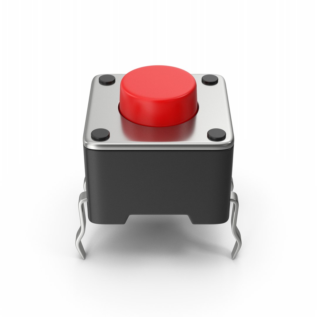 Tactile Switch Red 3D Model - TurboSquid 2012016