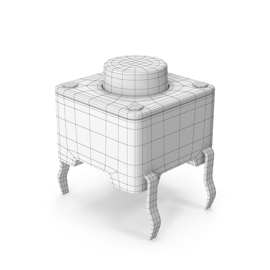 Tactile Switch Red 3D Model - TurboSquid 2012016