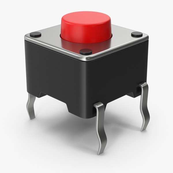 Tactile Switch Red 3D model - TurboSquid 2012016