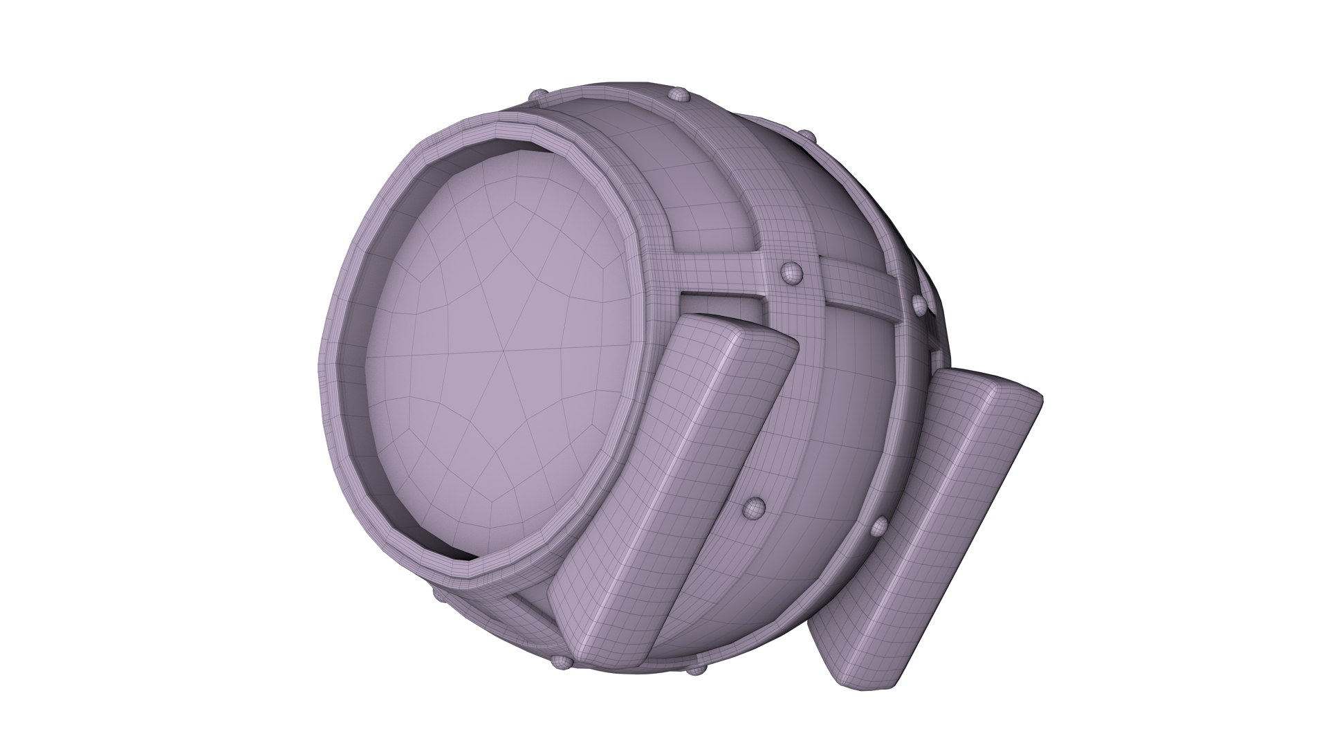 Cartoon Barrel Model - TurboSquid 2118372