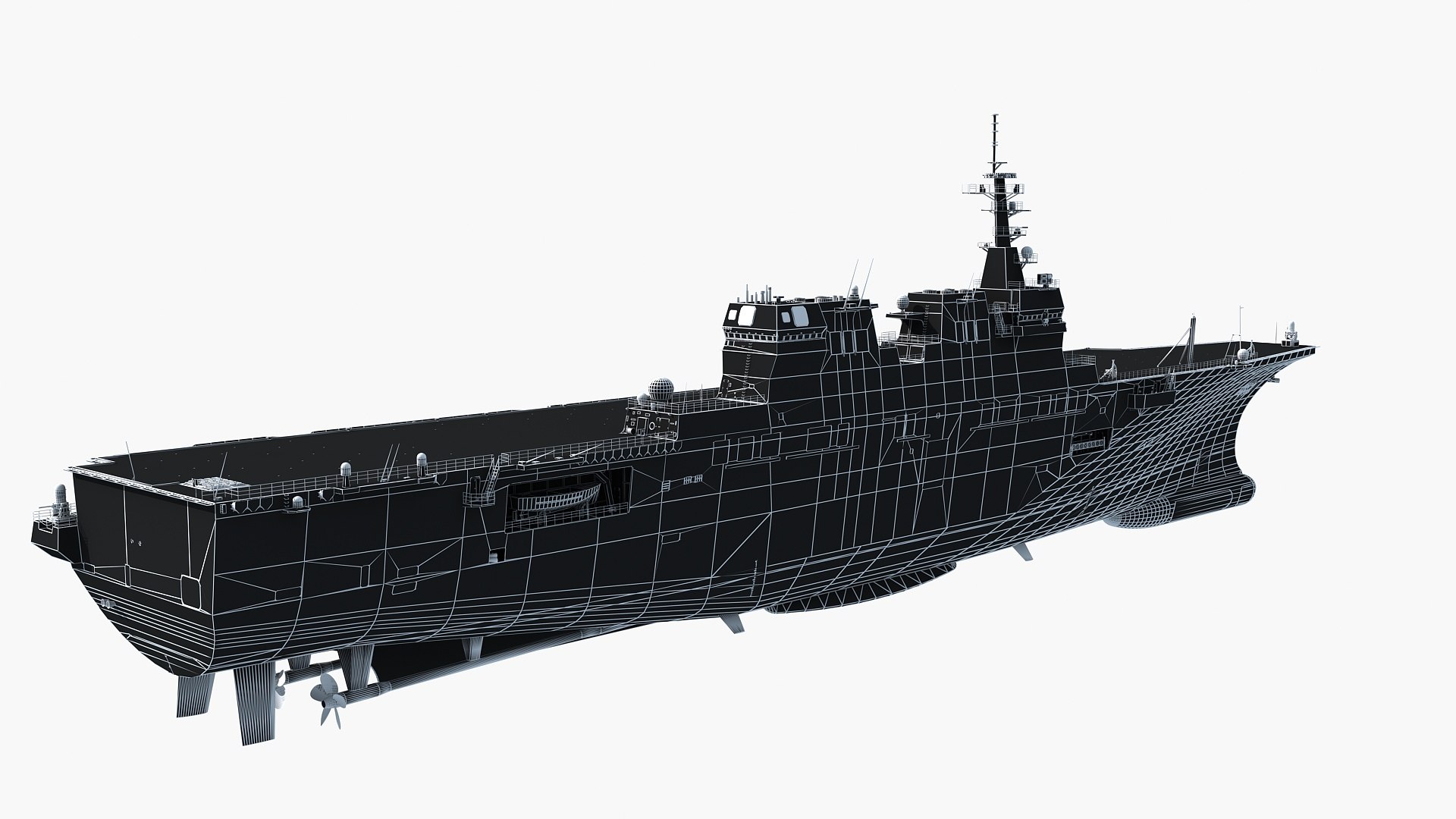 Hyuga Class Helicopter Destroyer Model - TurboSquid 1925461