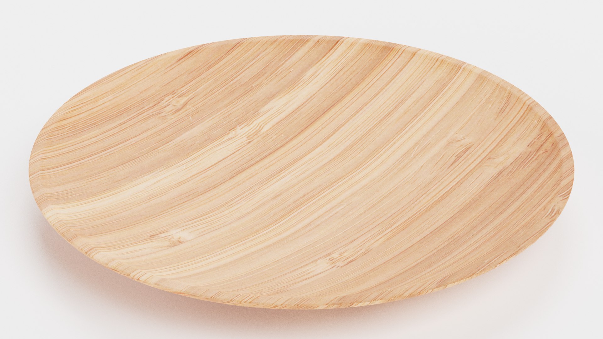 Bamboo Plate 3D Model - TurboSquid 1498975