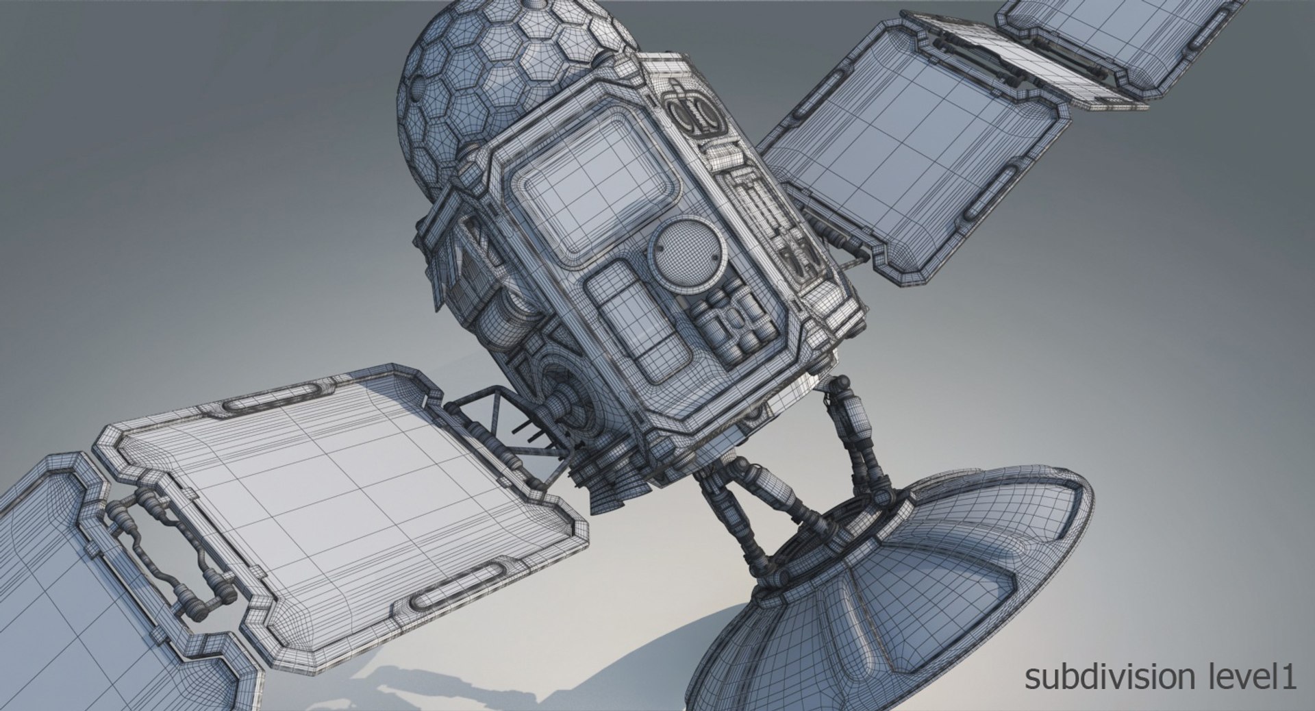 Sci-fi Satellite 3D Model - TurboSquid 1315836
